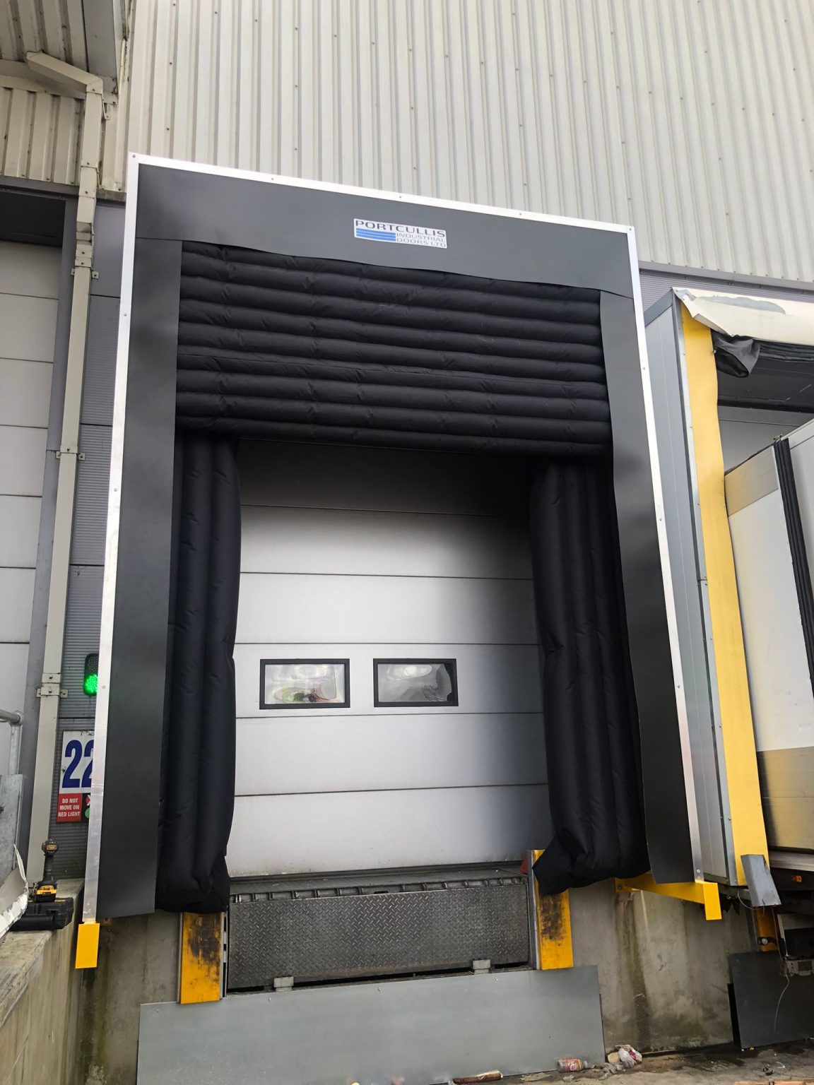 Inflatable Dock Shelter - Portcullis Industrial Doors